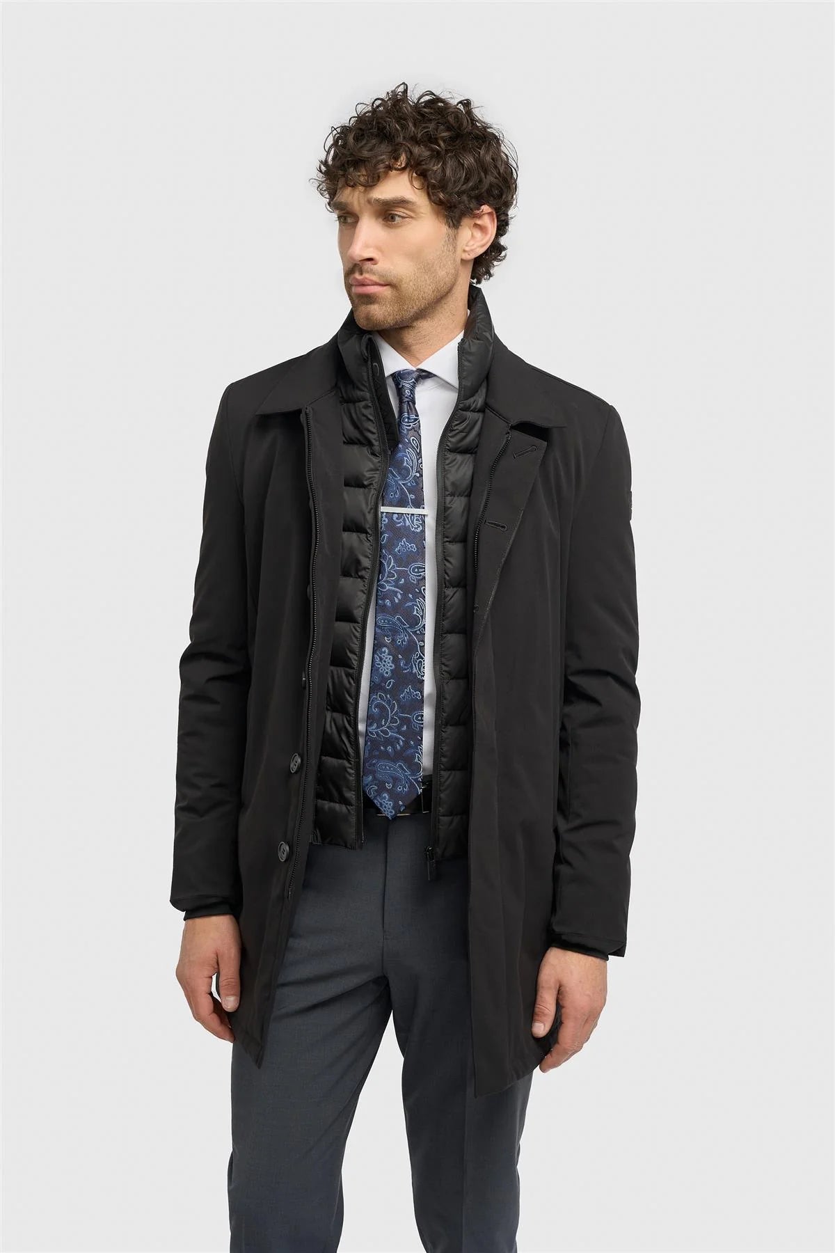Heston - Men's Lightweight Casual Padded Overcoat - Buy Online at Happy ...