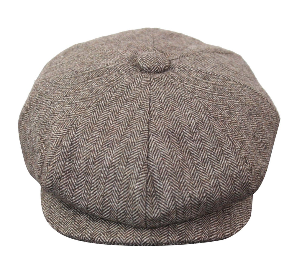 HT6364 - Mens Herringbone Tweed Newsboy Shelby Newsboy Hat: Buy Online ...