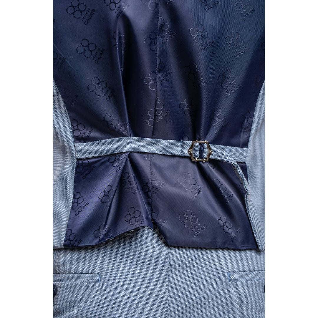 Miami - Men's Summer Light Blue Waistcoat: Buy Online - Happy Gentleman