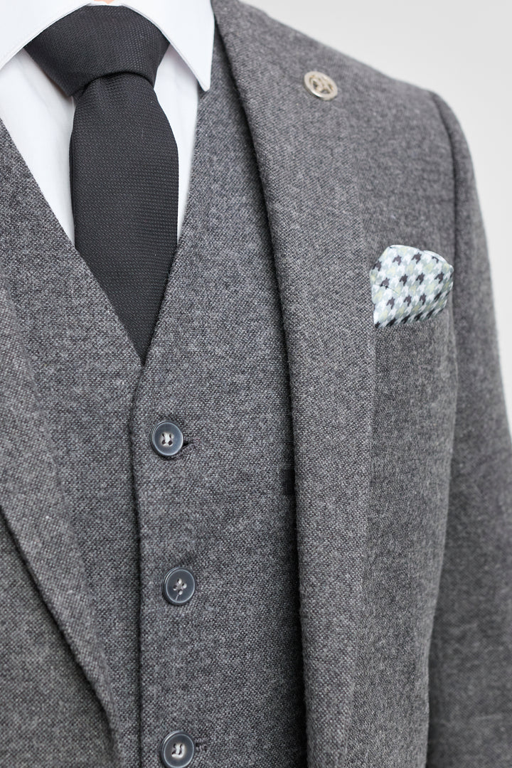 Grey 3 Piece Suits for Men | Grey Suits at Happy Gentleman